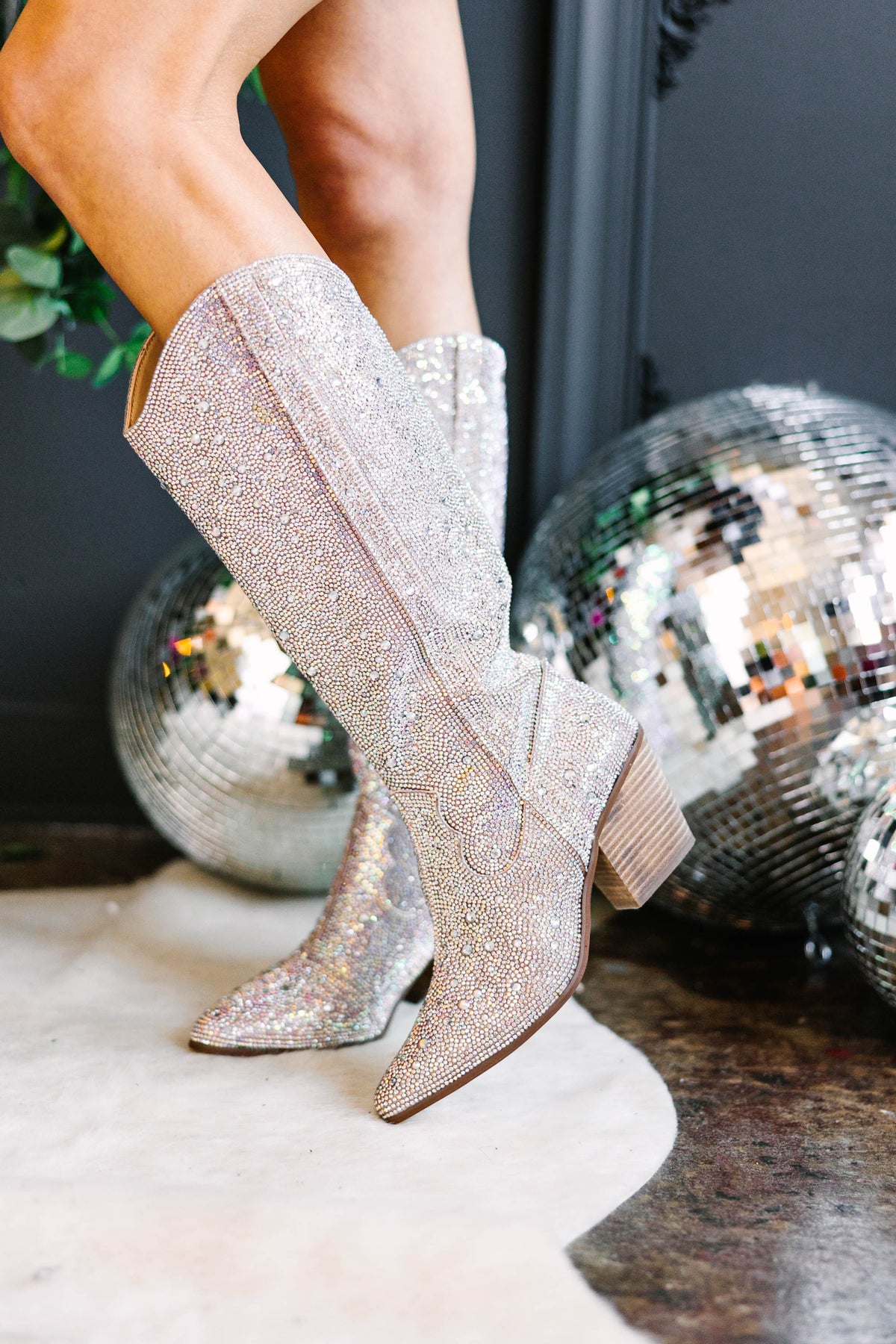 Matisse: All Eyes On Me Clear Rhinestone Western Boots – Shop the Mint