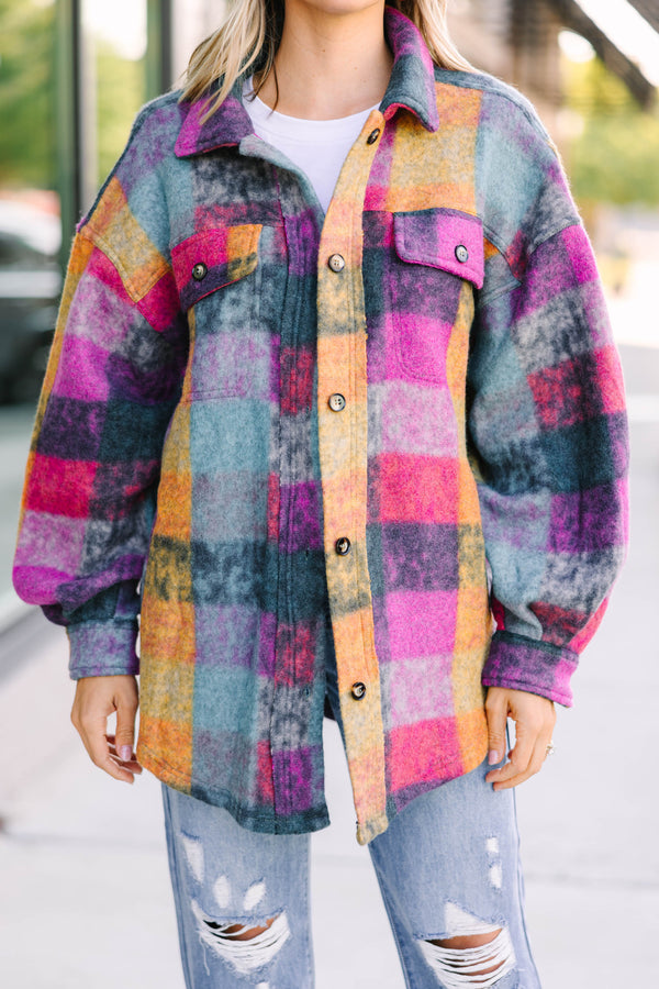 You've Got It Lavender Purple Plaid Shacket – Shop the Mint