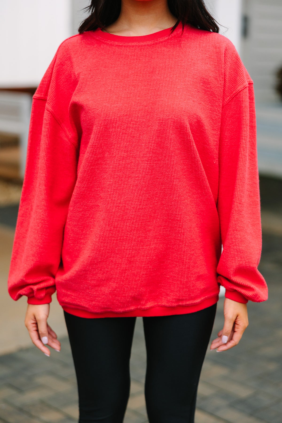 Get Together Red Corded Sweatshirt – Shop the Mint