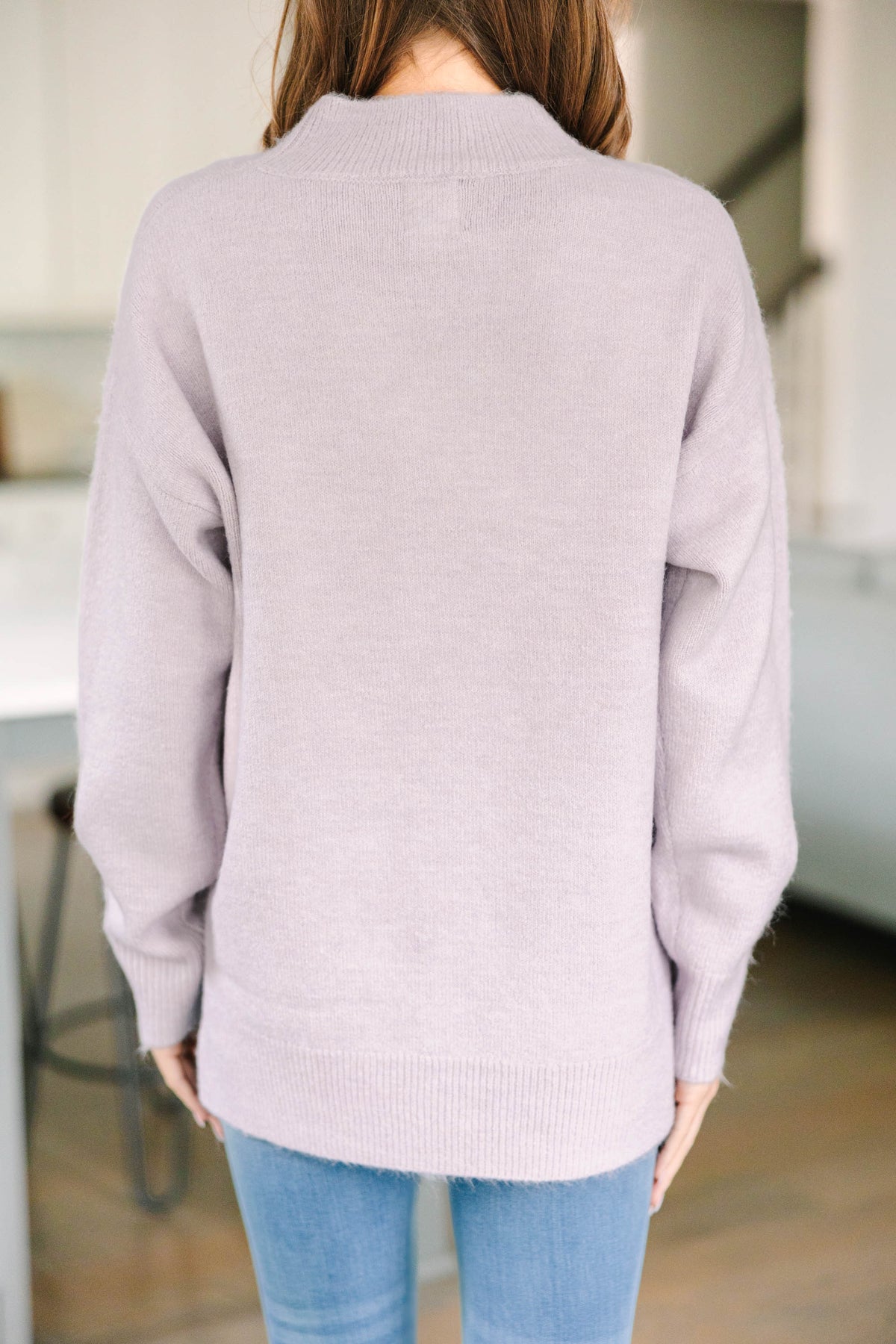 It Can Happen Lilac Purple Side Slit Sweater – Shop the Mint