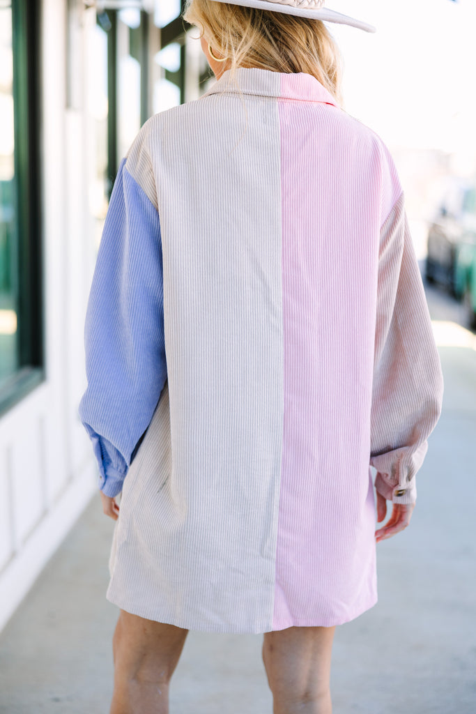 Tell Me Everything Pink Colorblock Dress – Shop the Mint