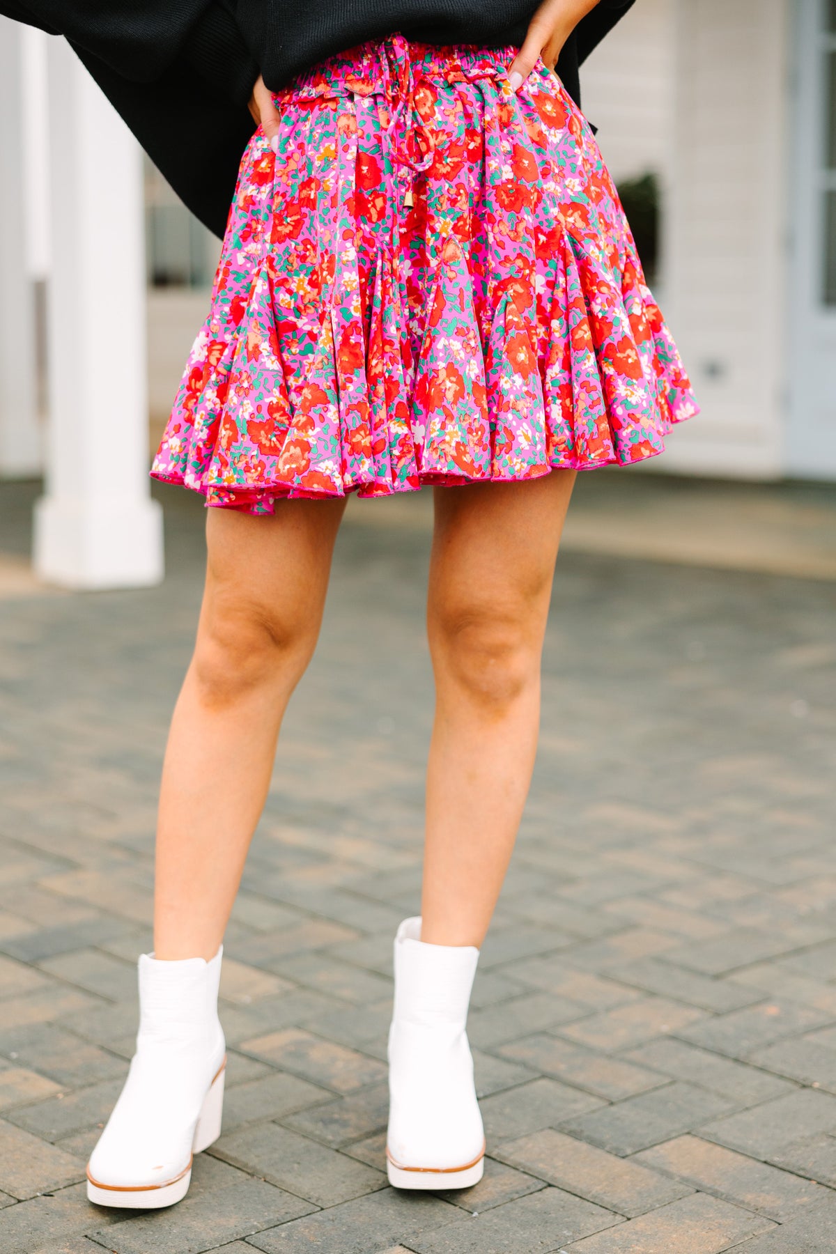 Make My Day Pink Floral Skort – Shop the Mint