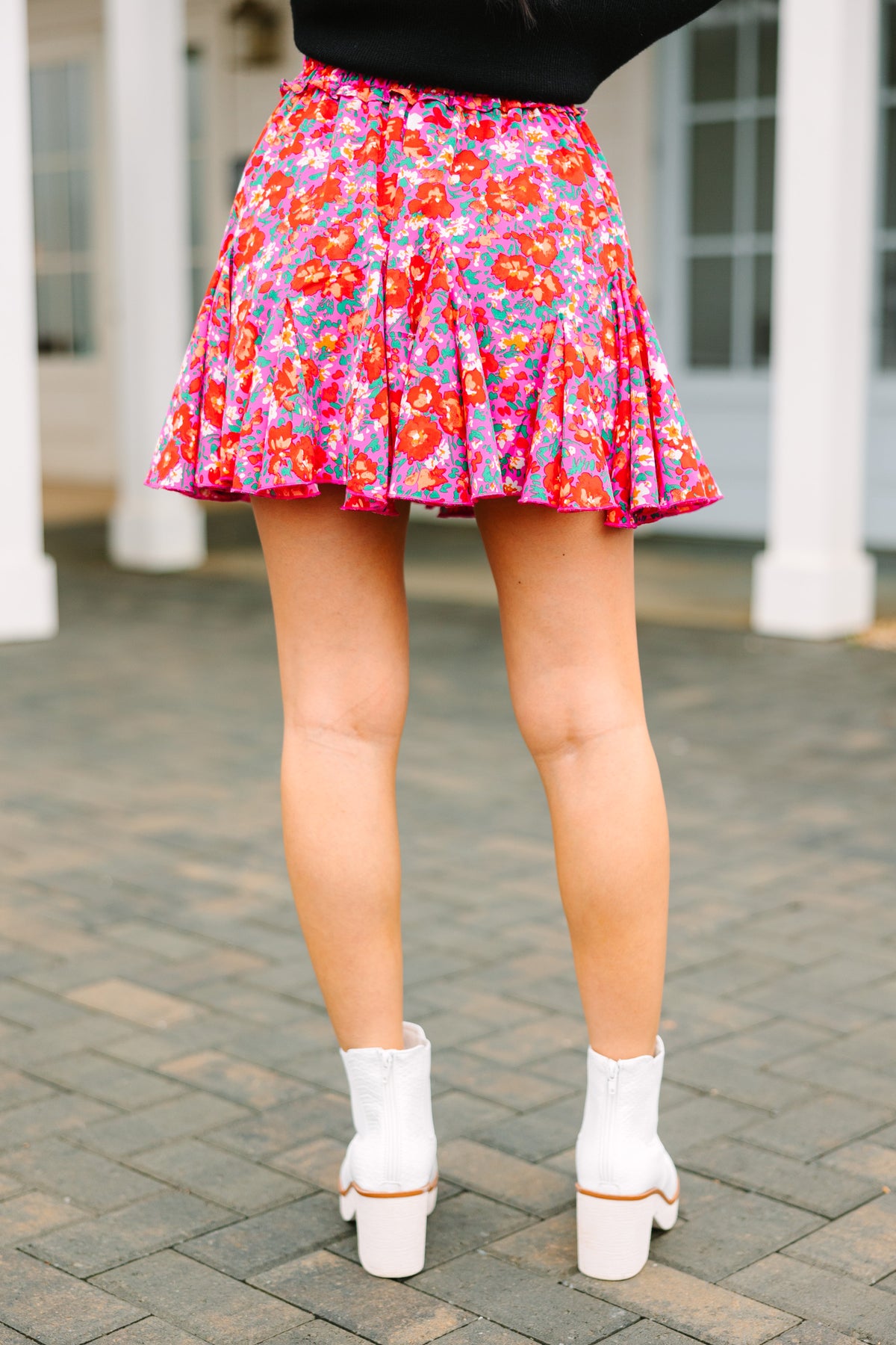 Make My Day Pink Floral Skort – Shop the Mint