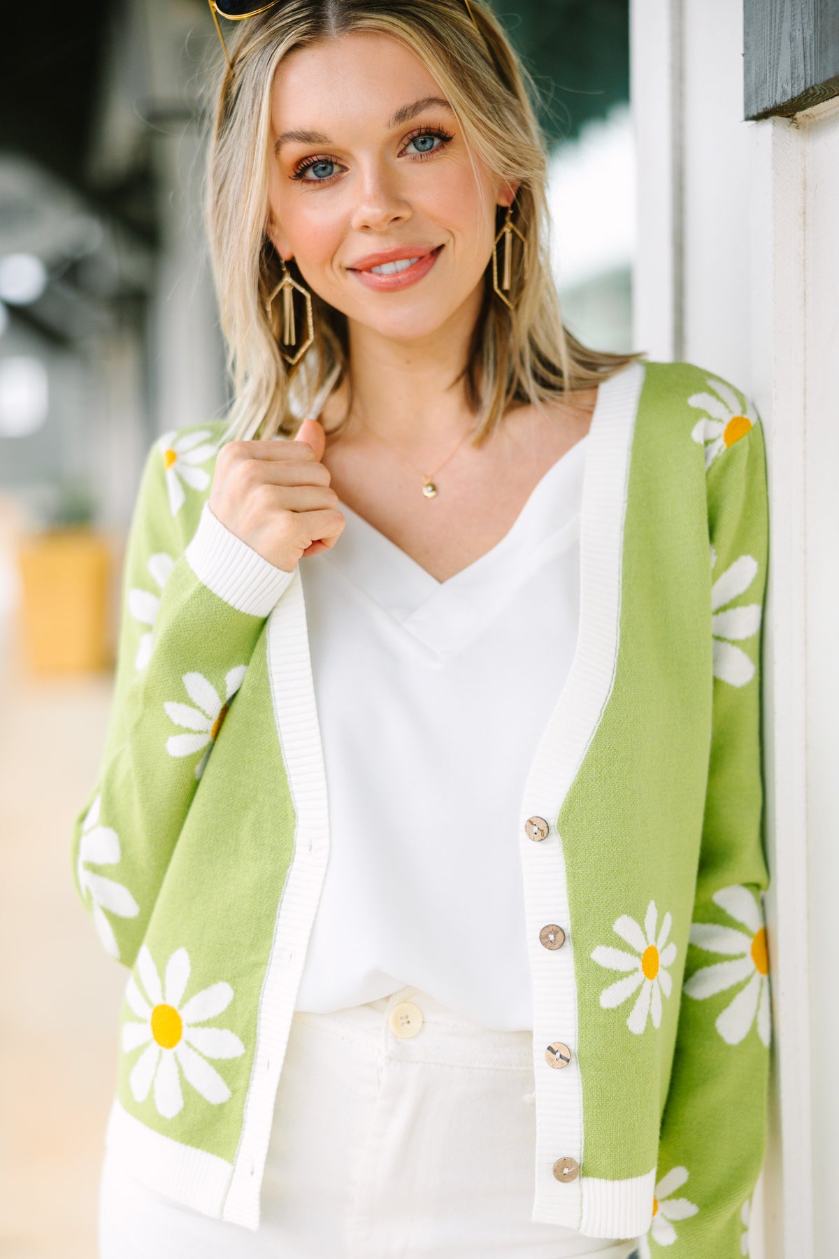 Feeling So Fun Lime Green Flower Cardigan – Shop the Mint