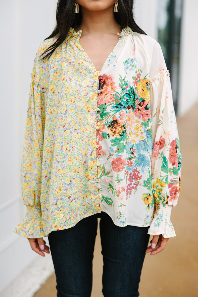 In Full Support Yellow Floral Blouse – Shop the Mint