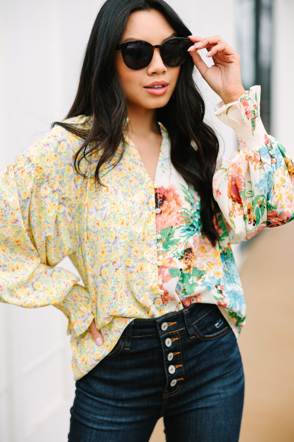 In Full Support Yellow Floral Blouse – Shop the Mint