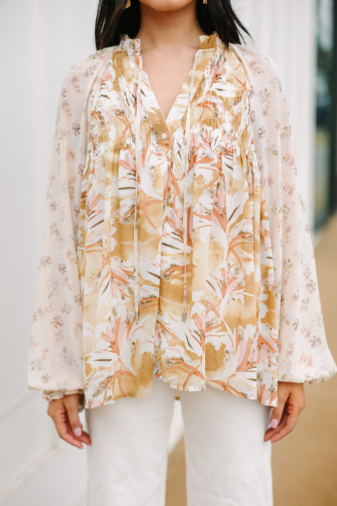 See This Day Yellow Floral Blouse – Shop the Mint
