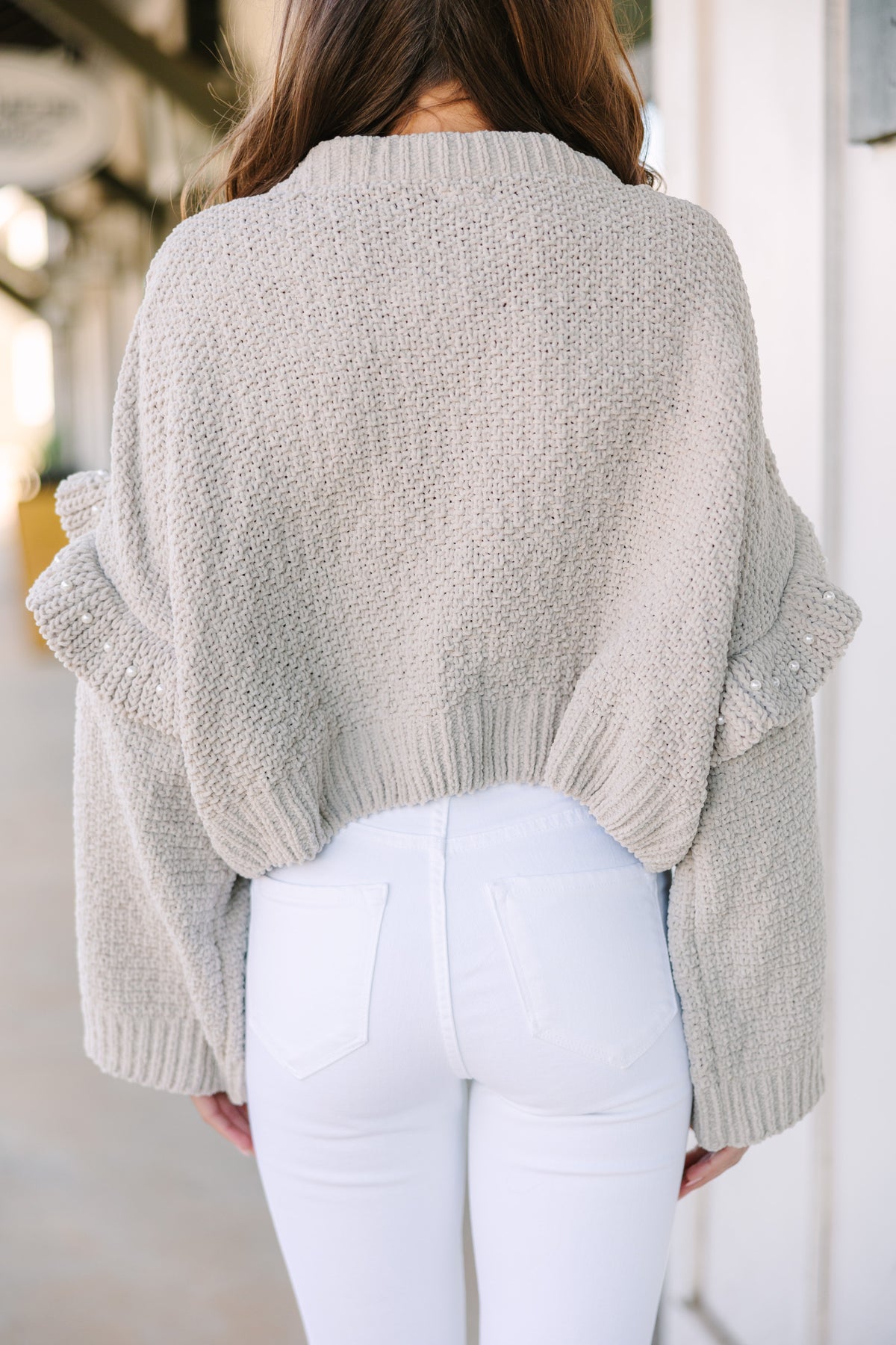 It's All Here Taupe Brown Embellished Sweater – Shop the Mint