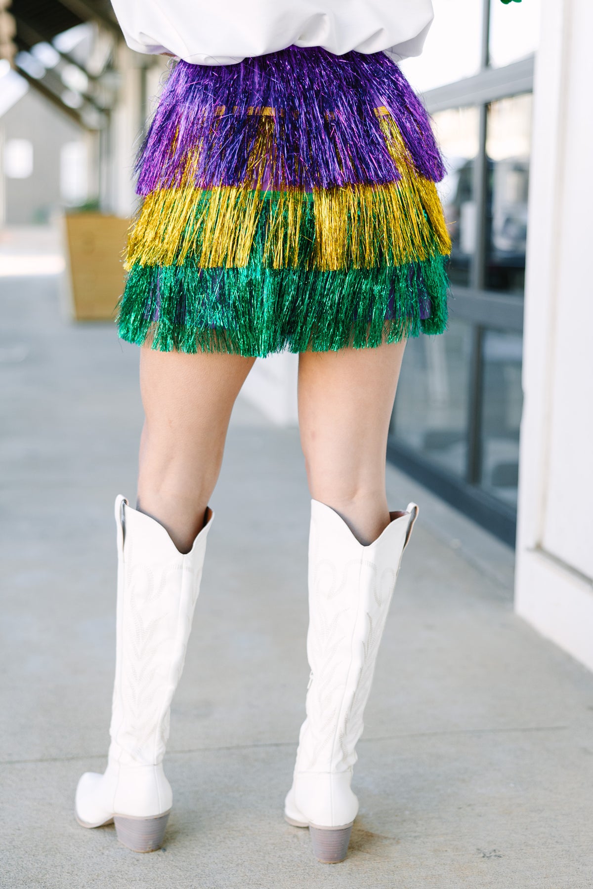 Life Of The Party Purple Colorblock Skirt – Shop the Mint