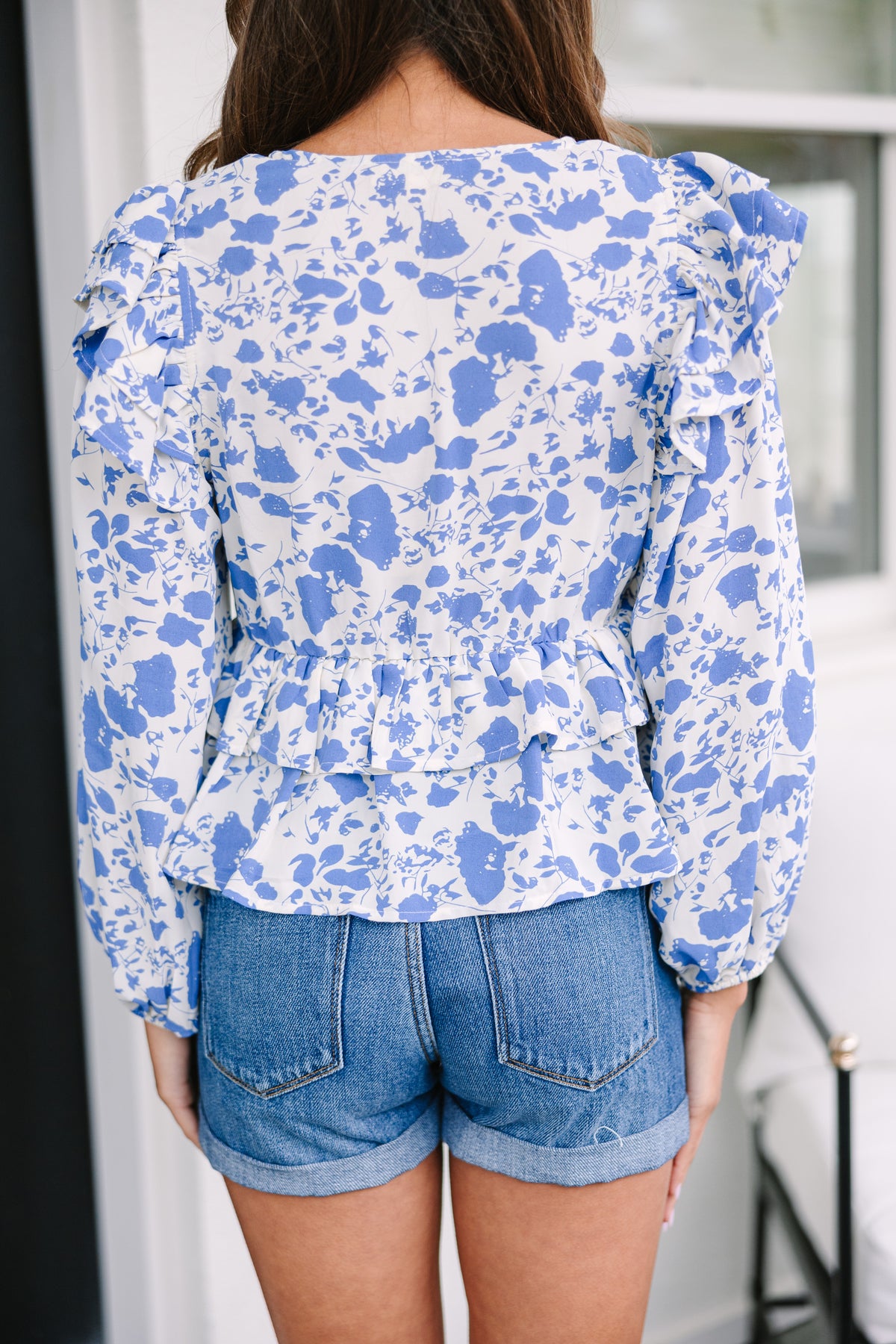 Stay There Blue Floral Blouse – Shop the Mint