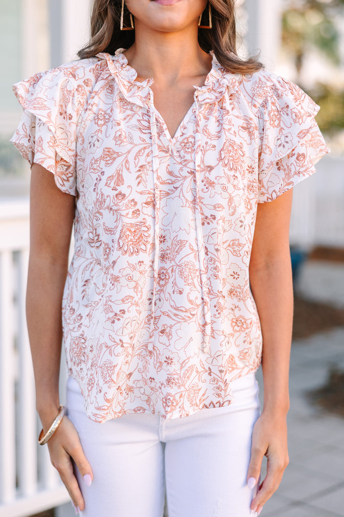 This Is Your Time Off White Ruffled Blouse – Shop the Mint