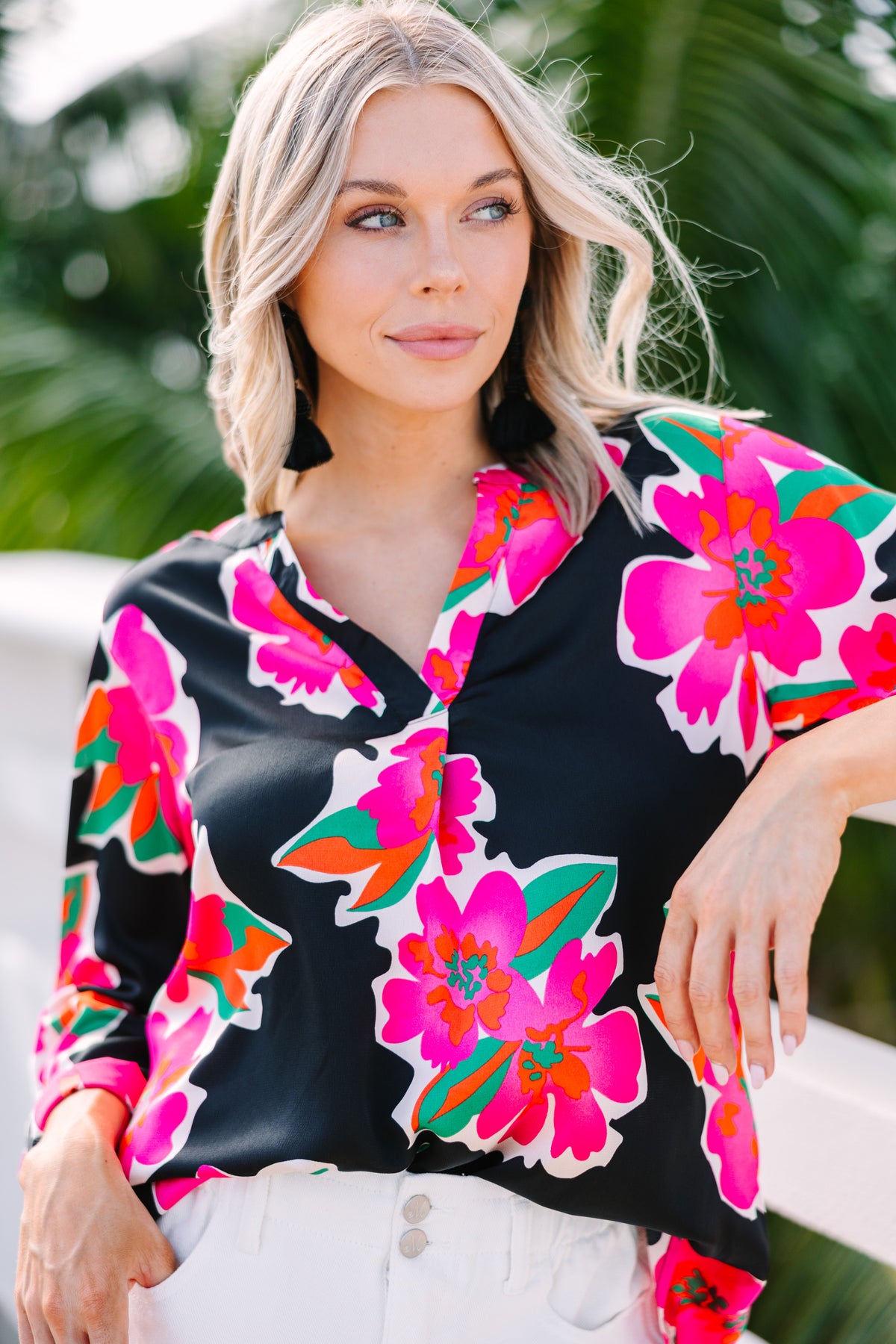 Never Lose You Black Floral Blouse – Shop the Mint