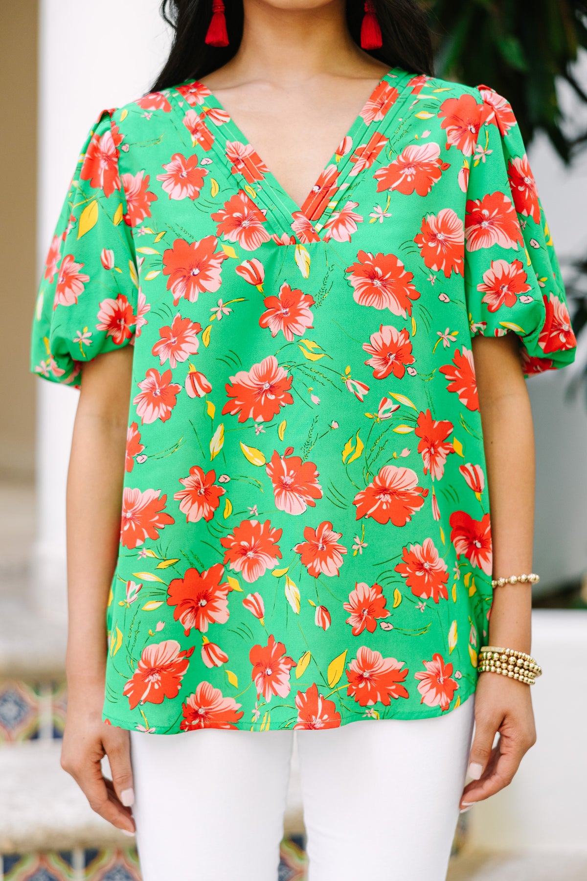 All You Green Floral Top – Shop the Mint