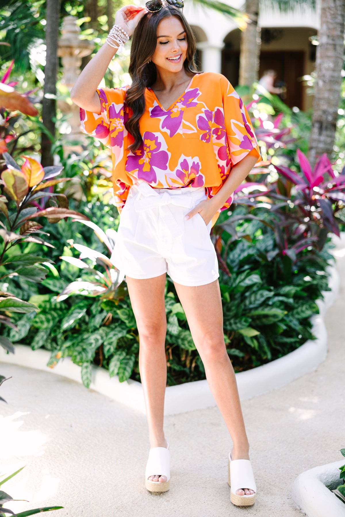 Sunny Days Orange Floral Top – Shop the Mint