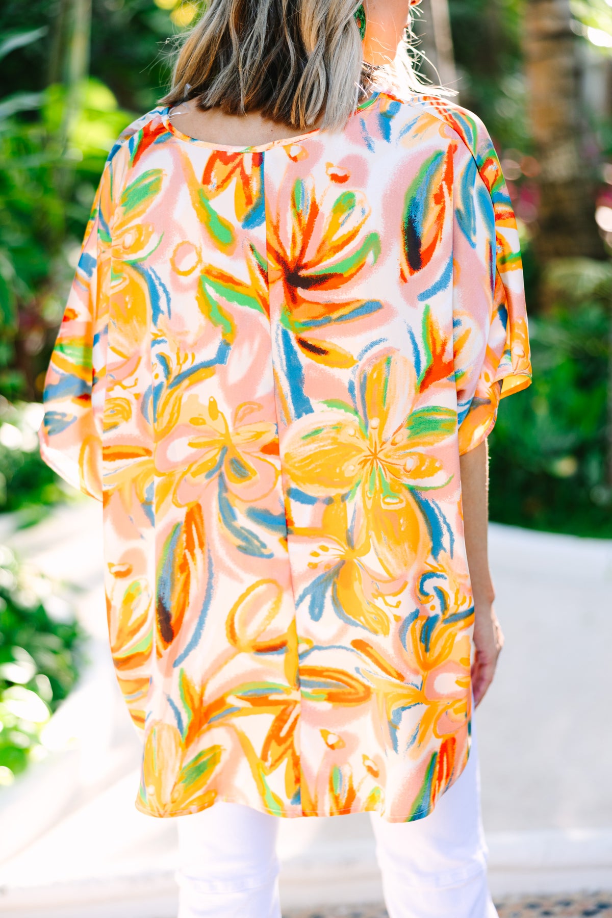 Tropical Trance Orange Floral Top – Shop the Mint