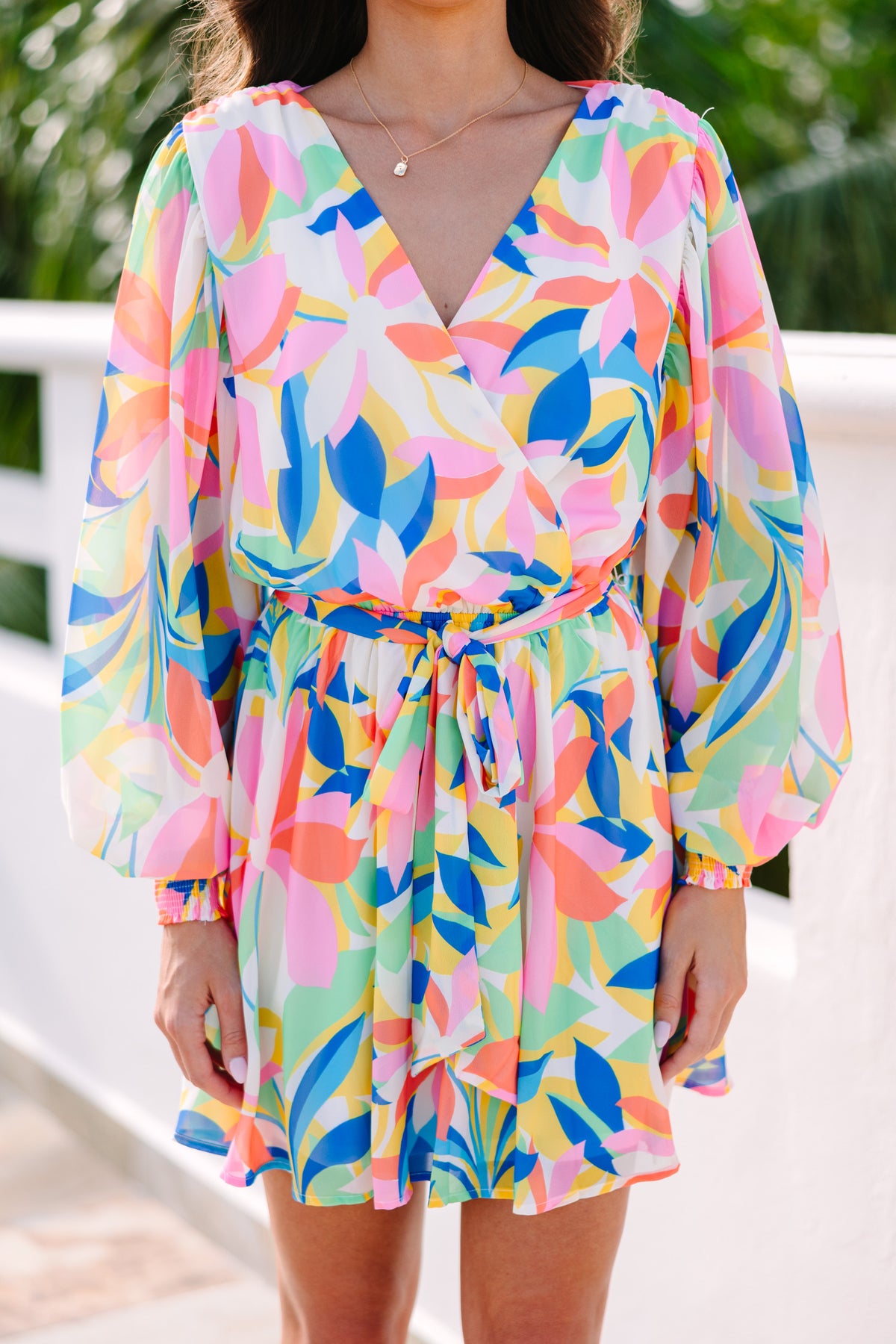 Bold Views Pink Abstract Dress – Shop the Mint