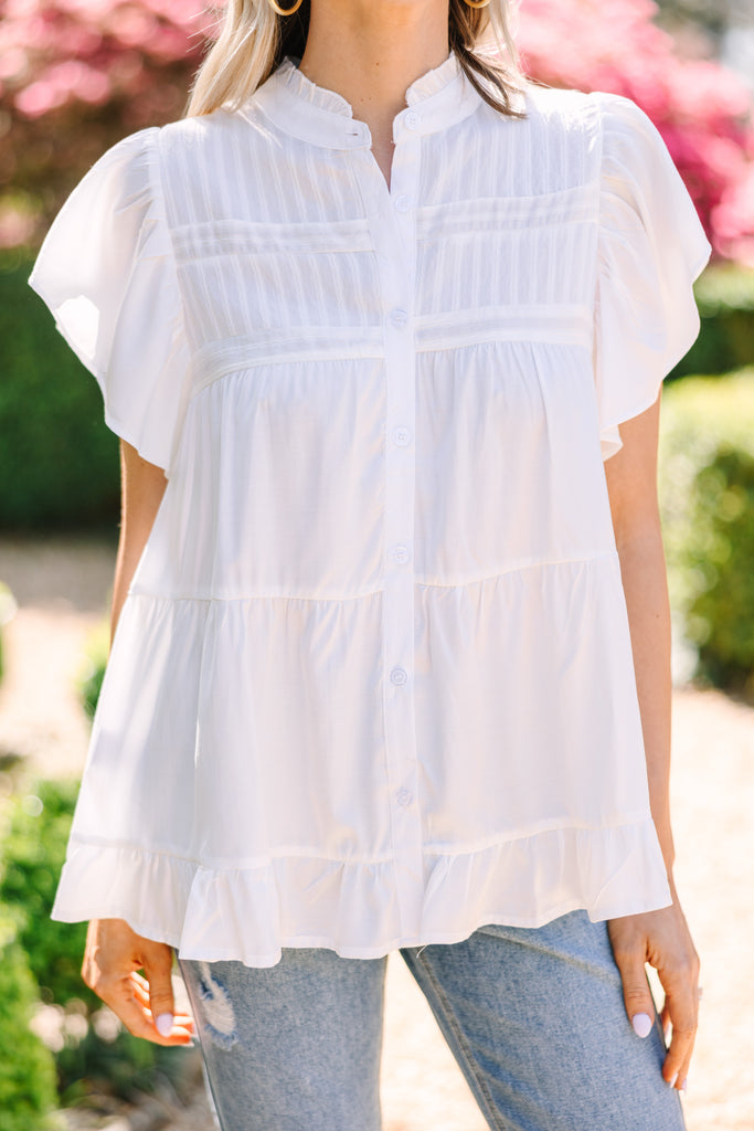 Better Off Together Ivory White Blouse – Shop the Mint
