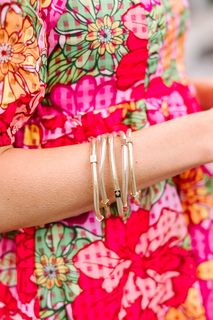 Filled With Love Gold Bangle Set – Shop the Mint