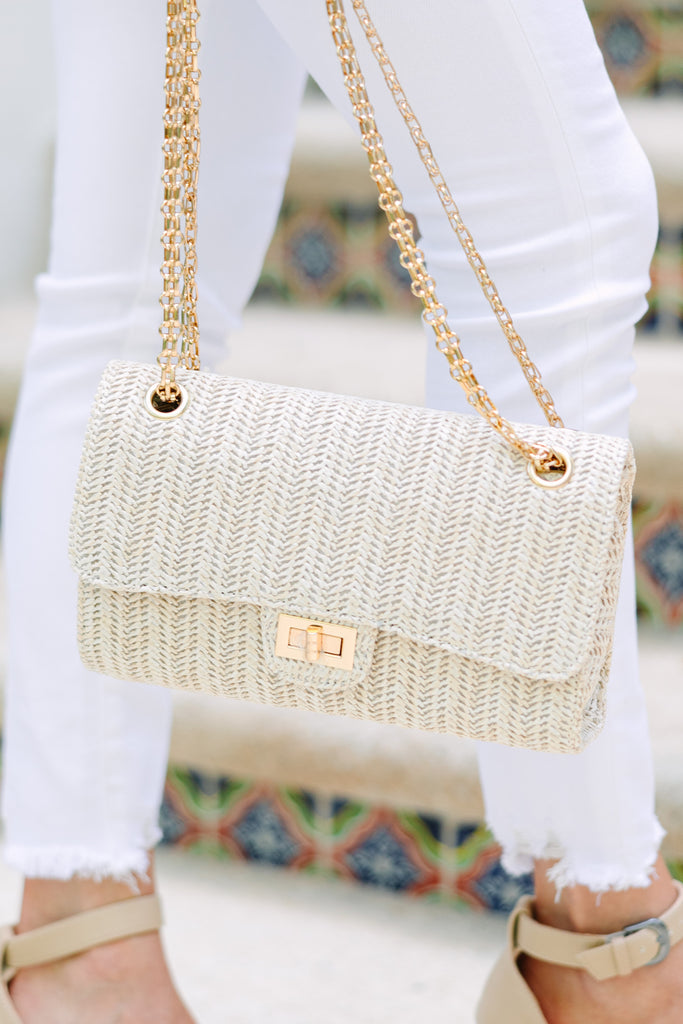 Island Breeze Natural White Straw Purse – Shop the Mint