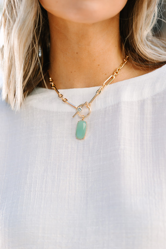 The Life You Live Mint Green Pendant Necklace – Shop the Mint