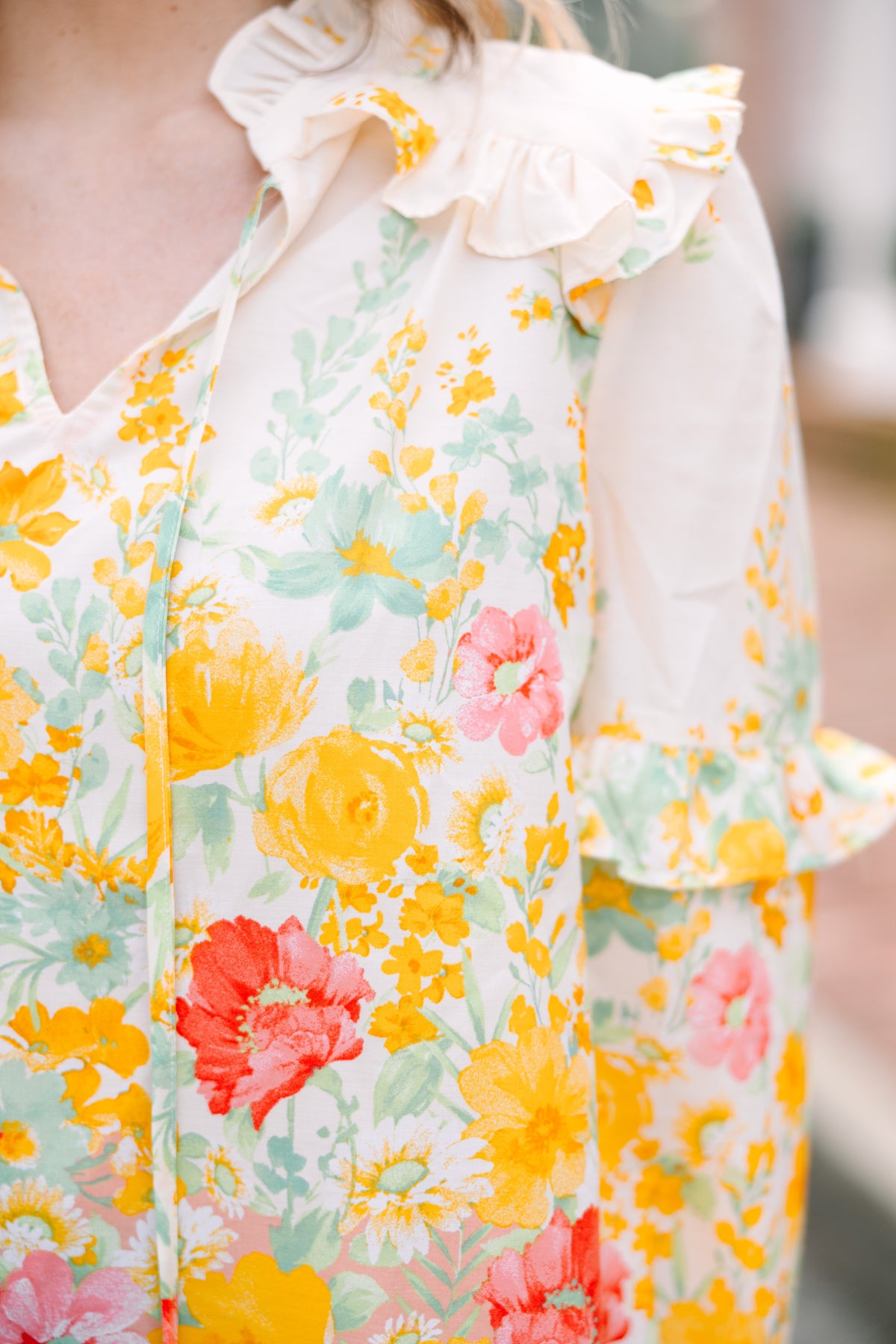 Feel The Joy Yellow Floral Blouse – Shop the Mint