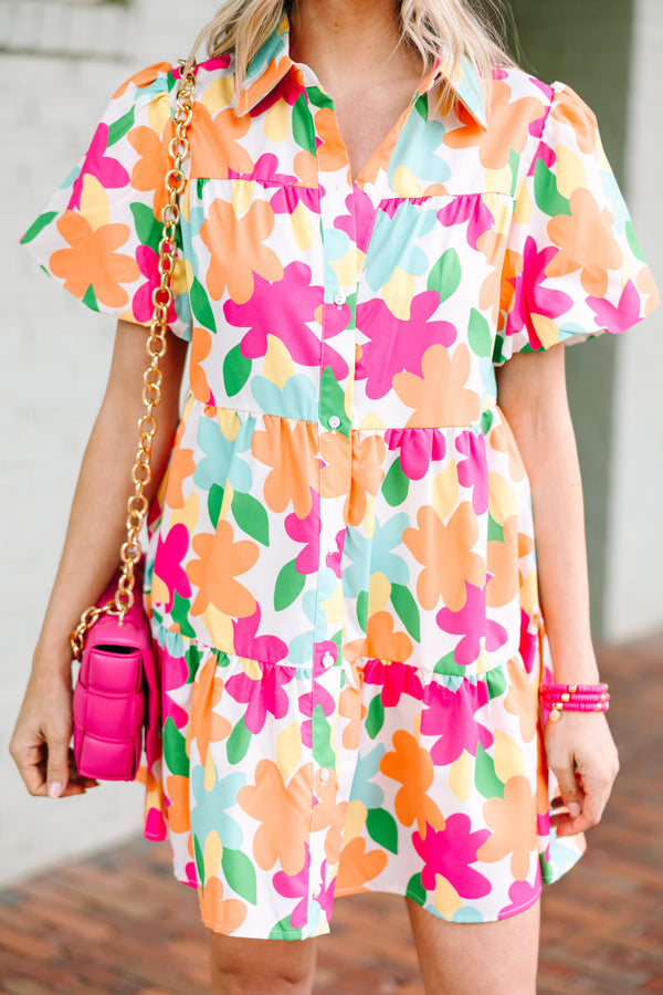 Play It Up Pink Floral Babydoll Dress – Shop the Mint