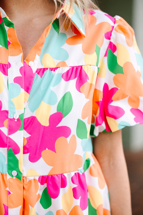 Play It Up Pink Floral Babydoll Dress – Shop the Mint