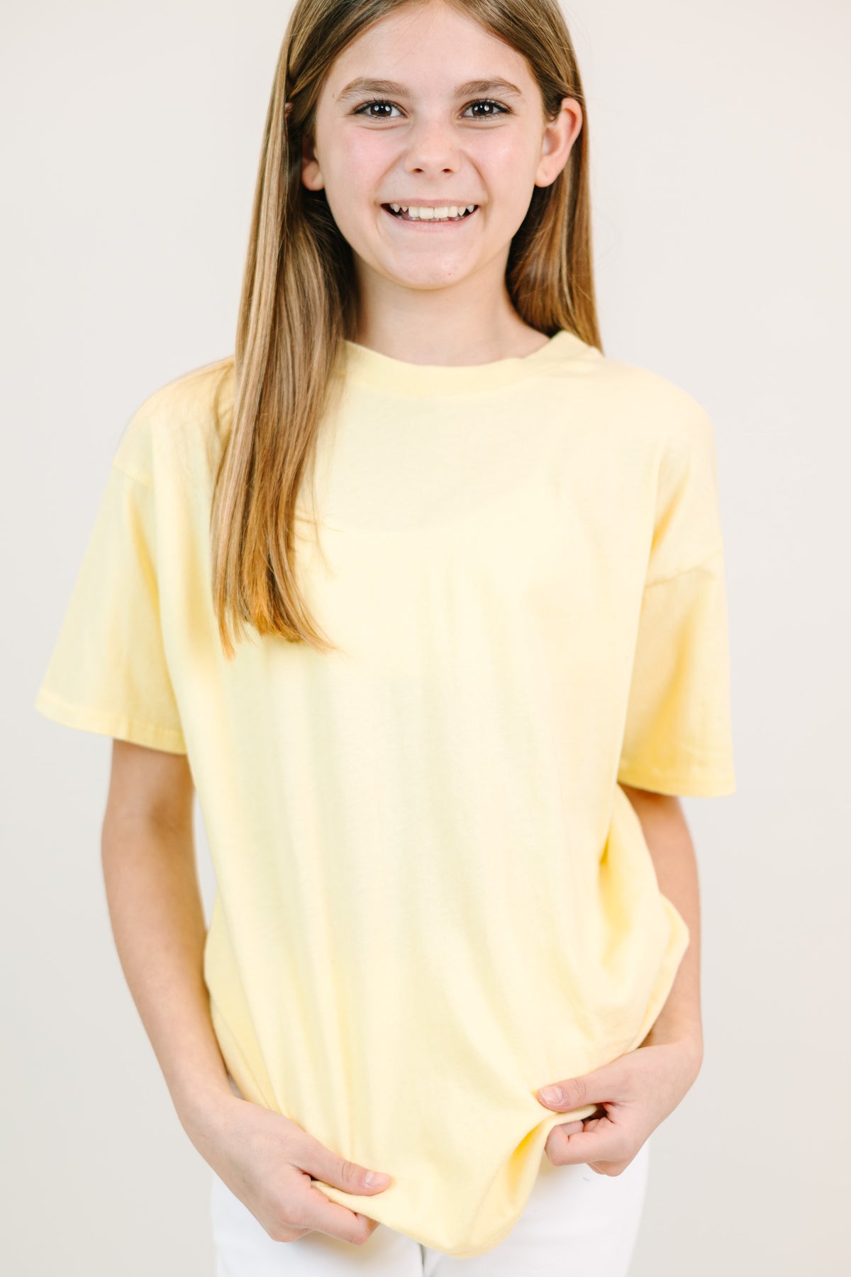 Girls: Yellow Oversized Tee – Shop the Mint