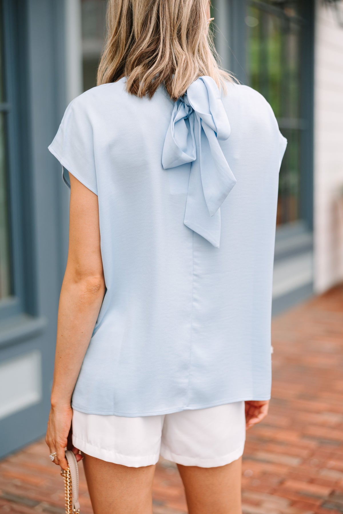 Take A Look Light Blue Blouse – Shop the Mint