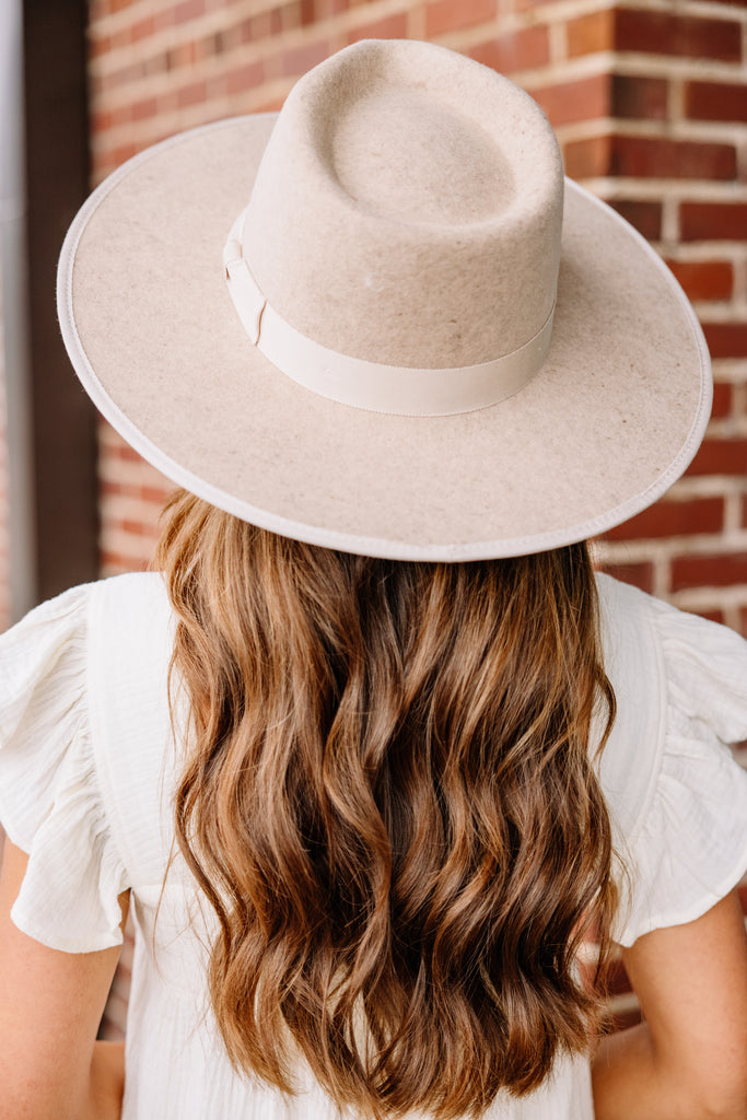 Classy Oatmeal White Hat - Chic Boutique Hats – Shop the Mint
