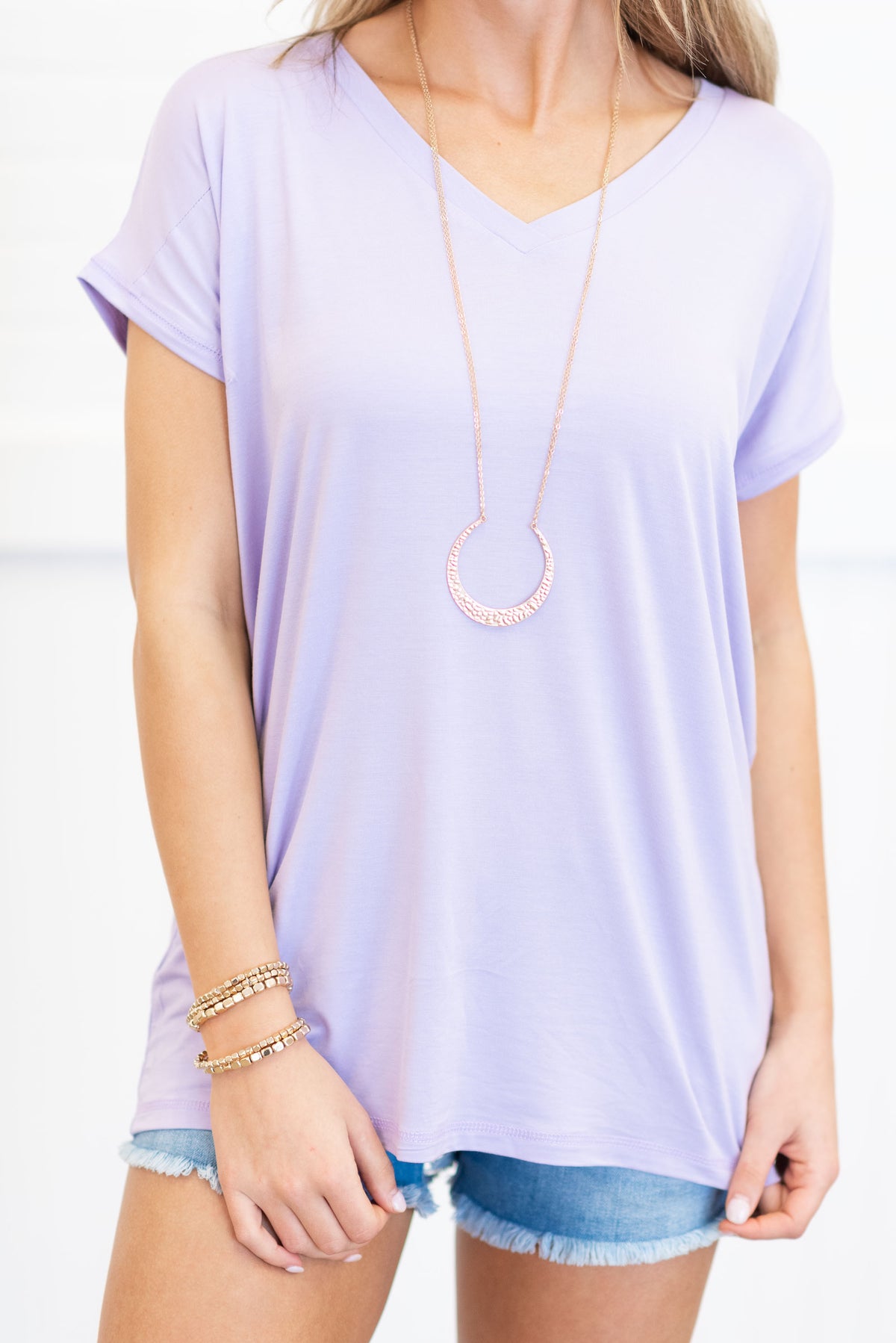 Generous Cut Casual Piko Top, Lilac – Shop the Mint