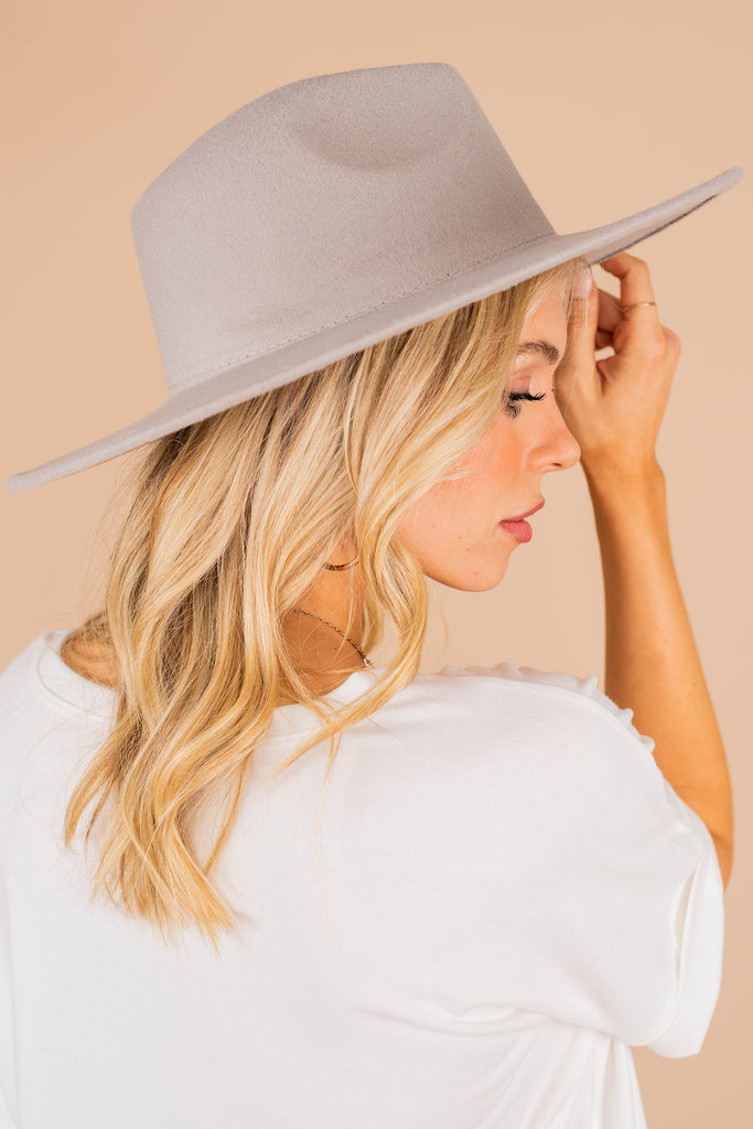 Get The Facts Gray Hat - Felt Hat – Shop the Mint