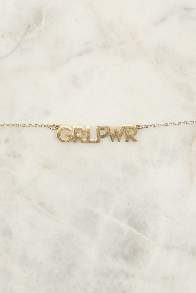 Girl Power Gold Necklace - Boutique Jewelry – Shop the Mint