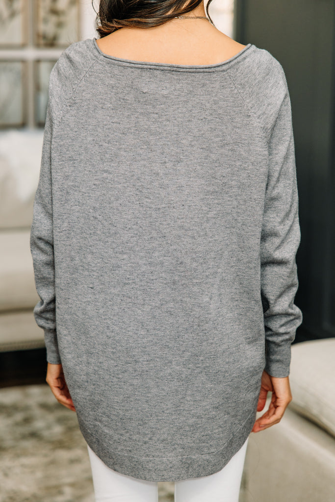 Versatile Gone Gray Classic Tunic - Boutique Tunics – Shop the Mint