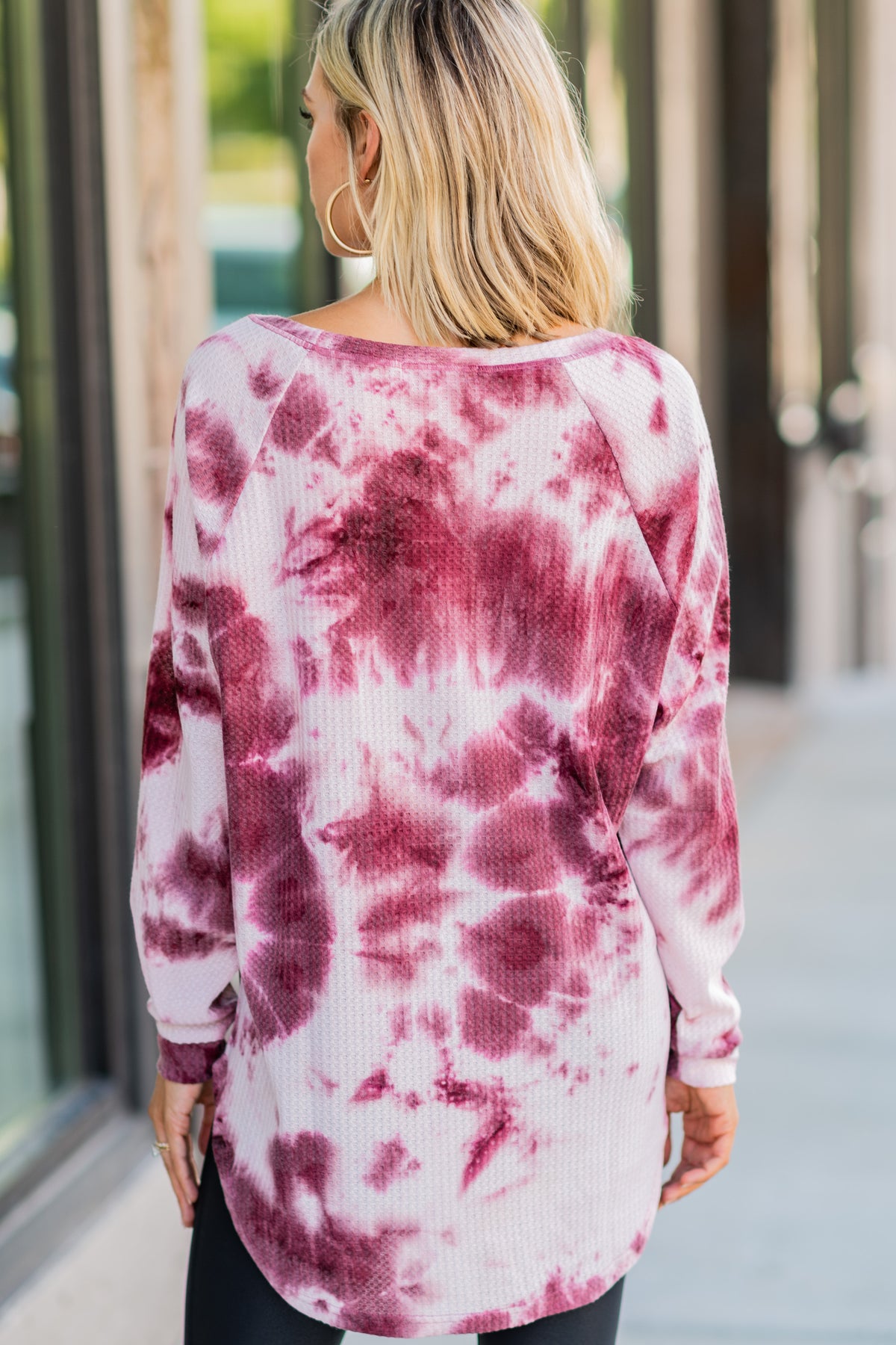 Easy Like Sunday Wine Red Tie Dye Tunic - Boutique Best Sellers – Shop ...
