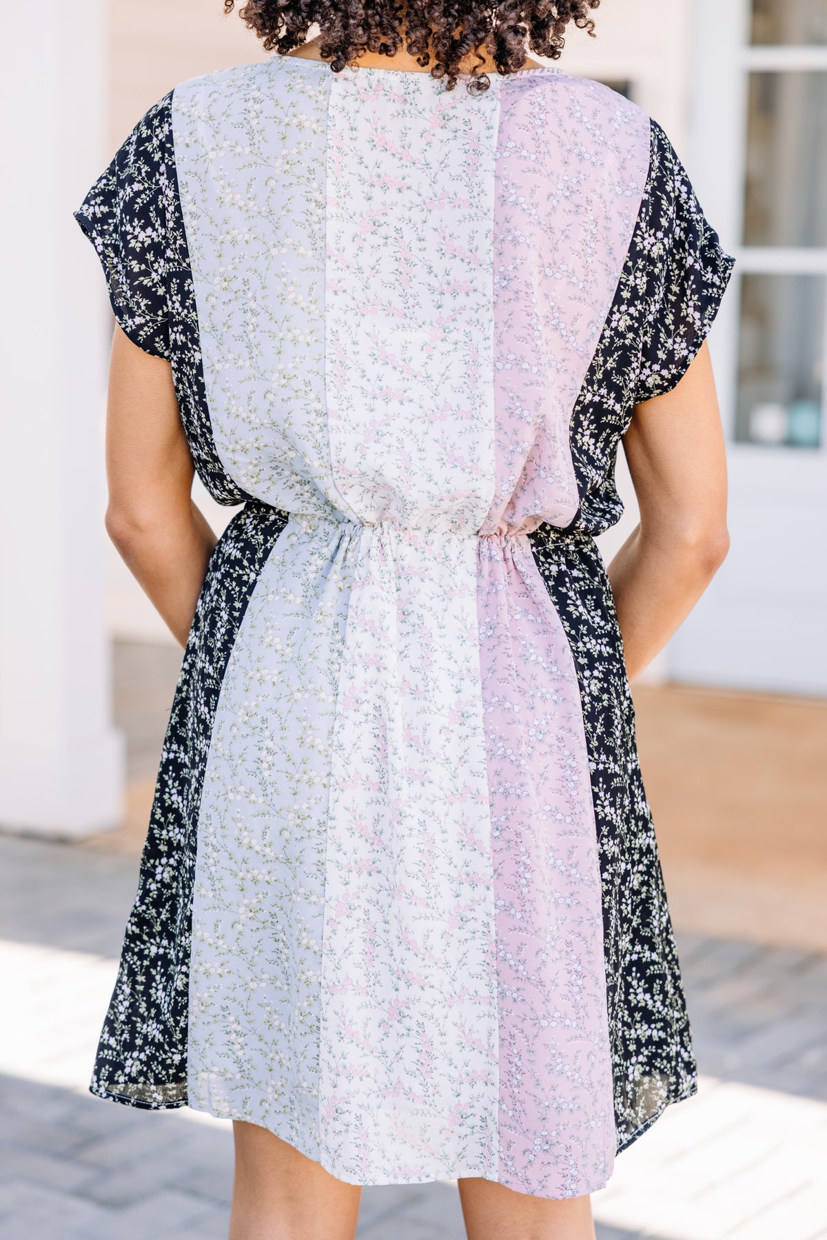 Flattering Blue Colorblock Dress - Trendy Women's Dresses – Shop the Mint