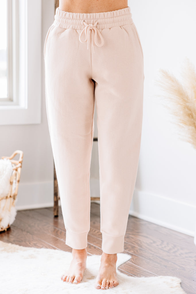Sassy Blush Pink Joggers - Trendy Women's Joggers – Shop the Mint