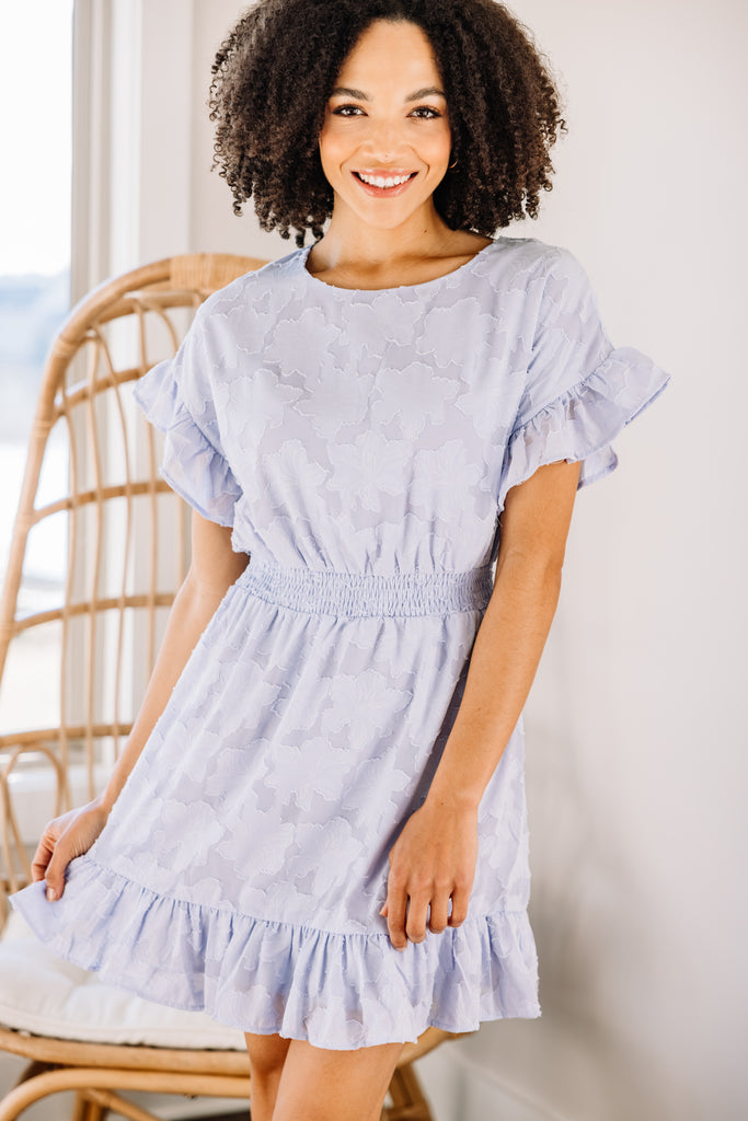 Cute Light Blue Lace Dress - Feminine Spring Dresses – Shop the Mint